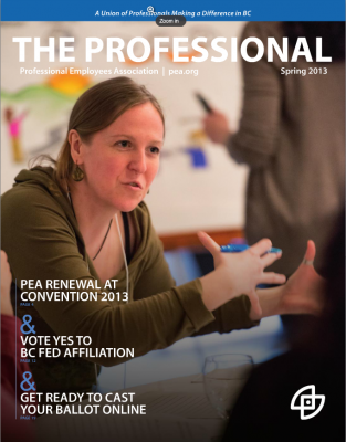 The Pro: Spring 2013 - Professional Employees Association
